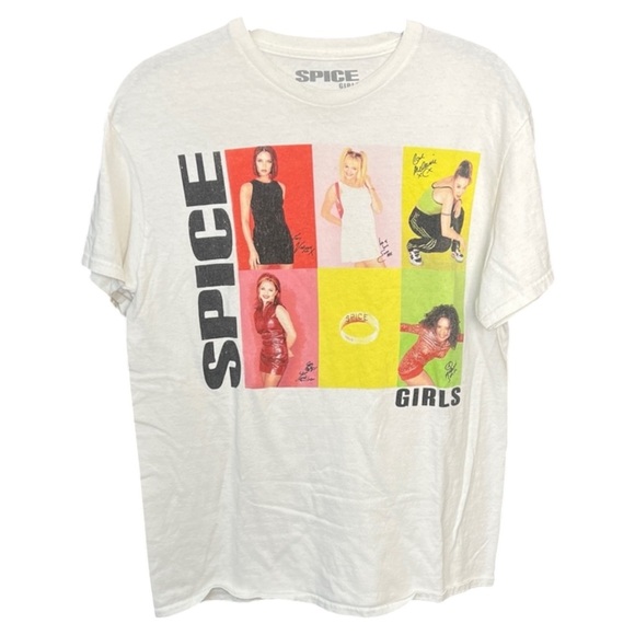 Spice Girls | Tops | Spice Girls Graphic Tee White Short Sleeve M ...